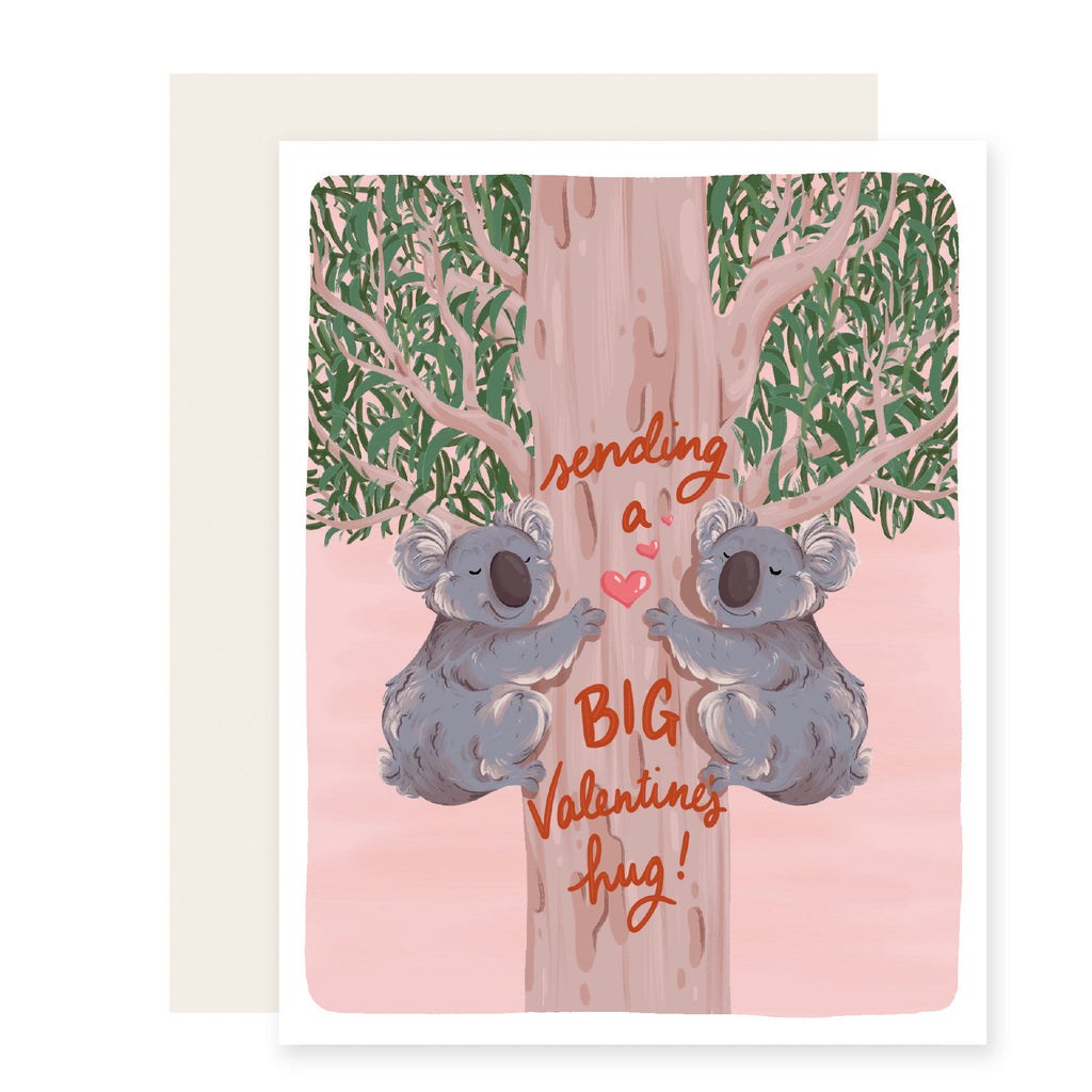 Koala Valentine Hug | Valentine's Day Animal Card – Slightly Stationery