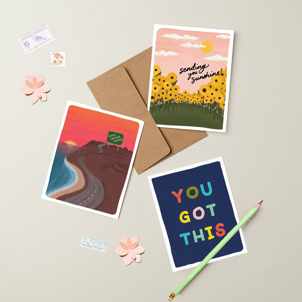 Sending You Sunshine Card | Sunflower Card – Slightly Stationery