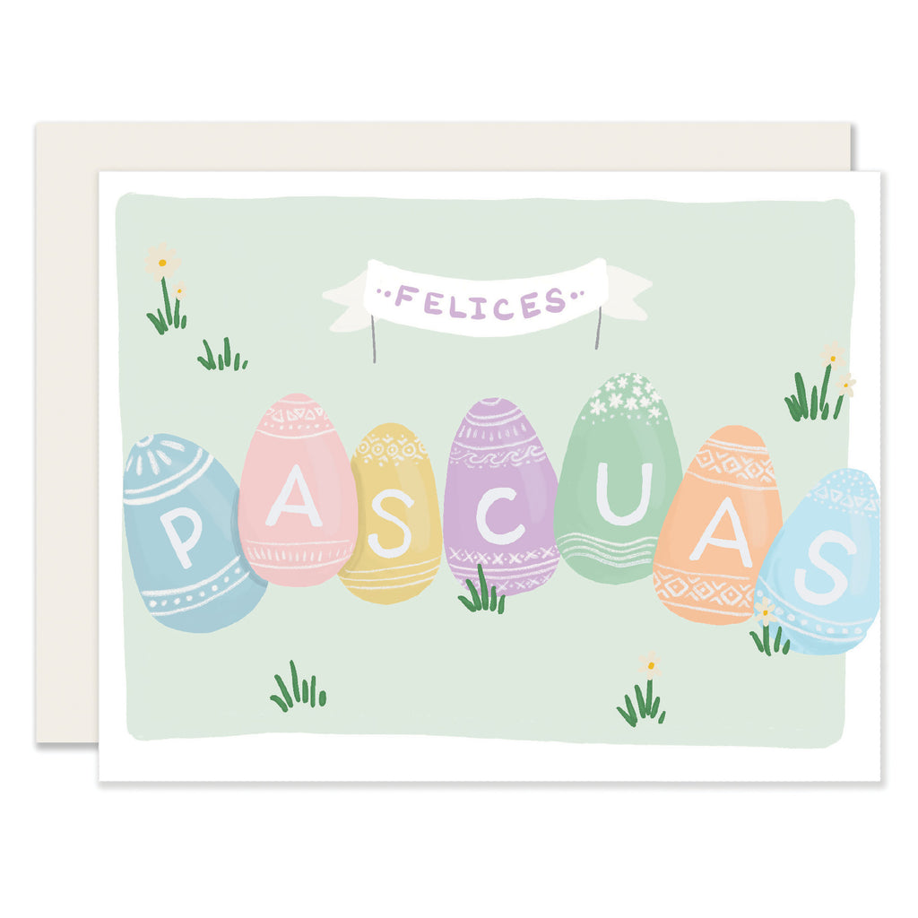 Felices Pascuas Eggs - Spanish Card – Slightly Stationery