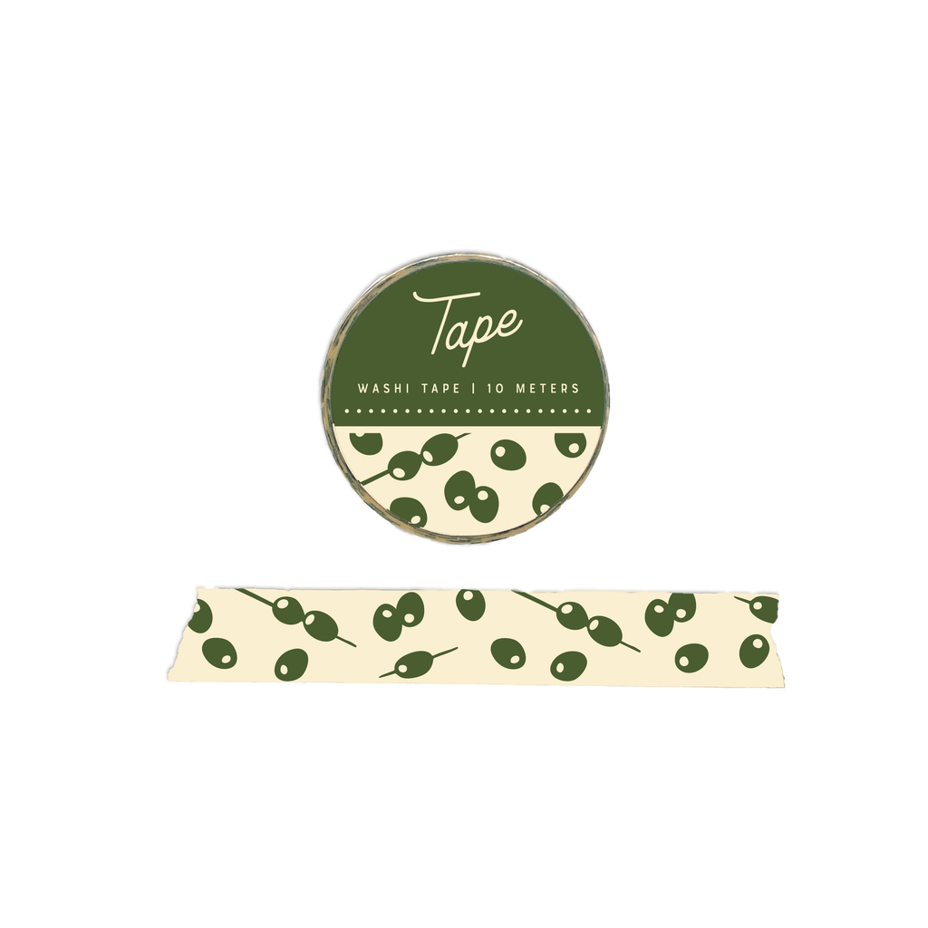 Olive Pattern Washi Tape – Slightly Stationery
