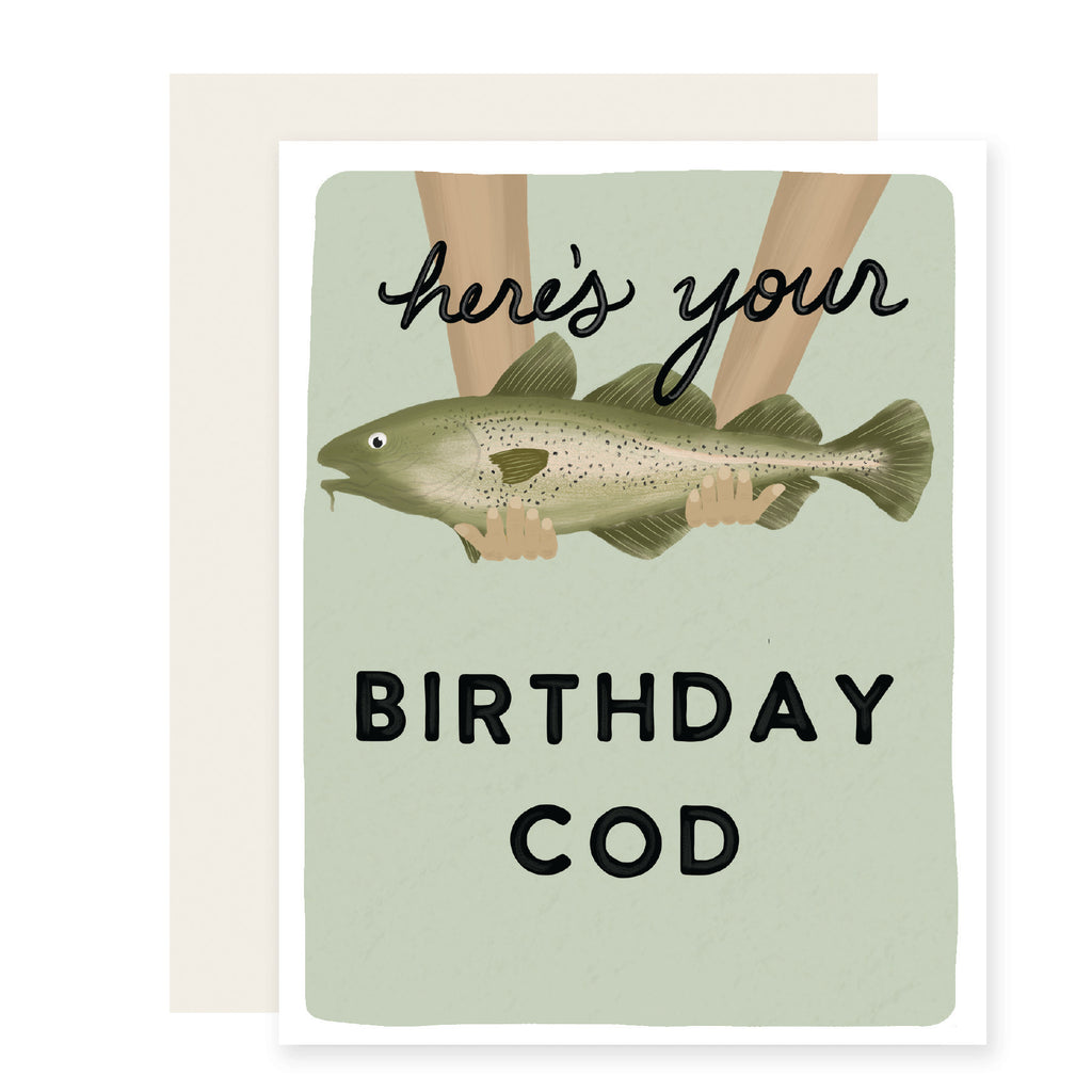 Birthday Cod | Punny Birthday Card – Slightly Stationery