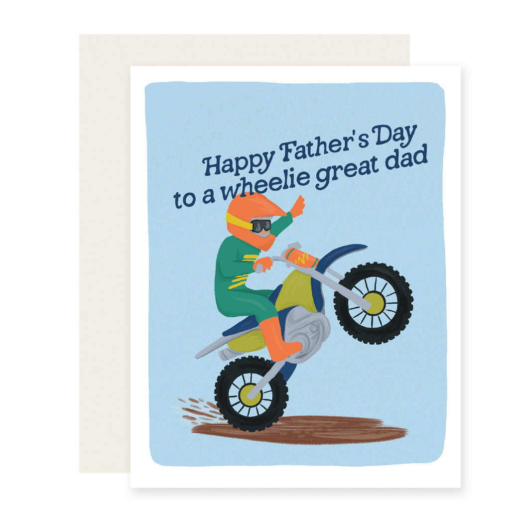 Wheelie Great Dad Card – Slightly Stationery