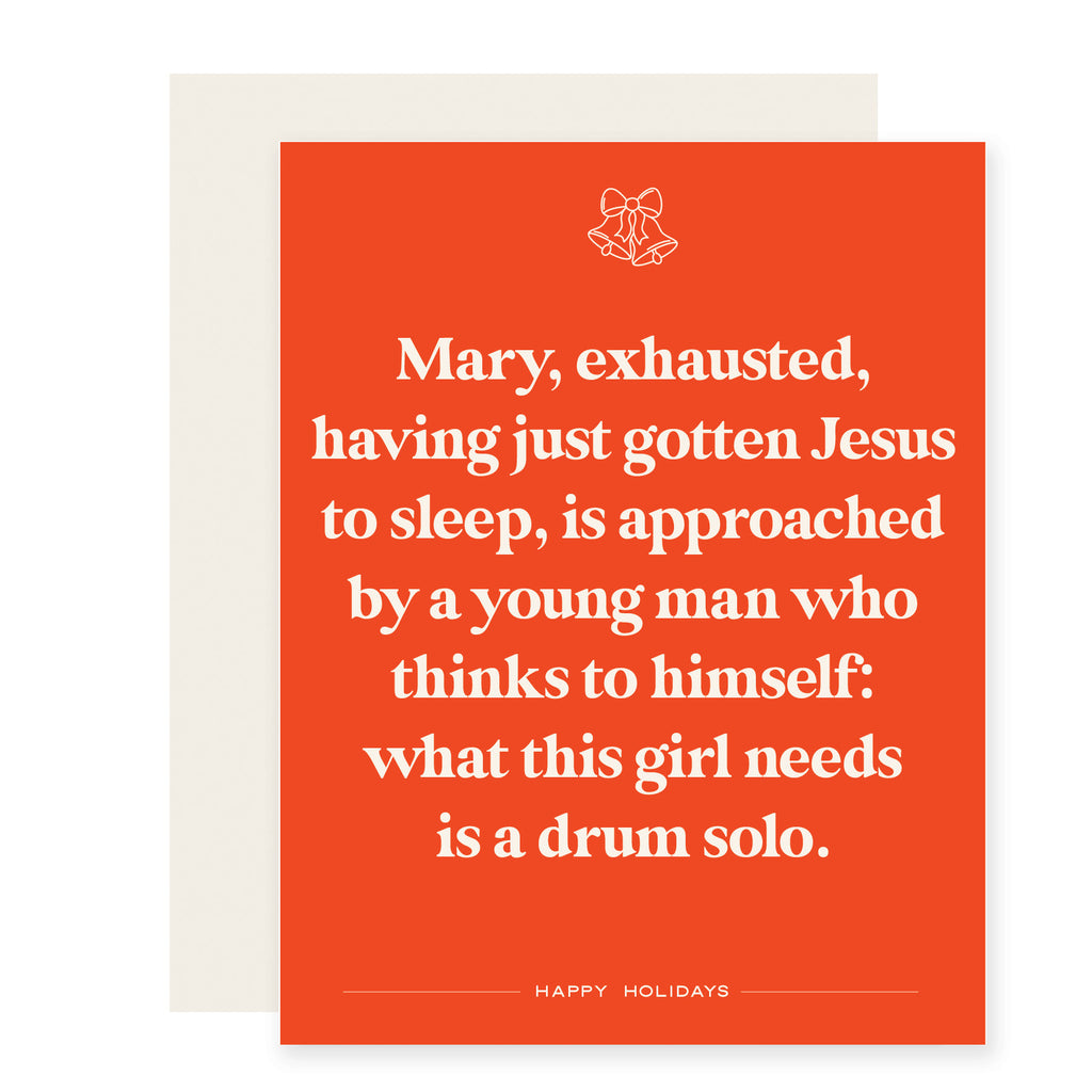Mary Exhausted | Funny Holiday Christmas Card – Slightly Stationery