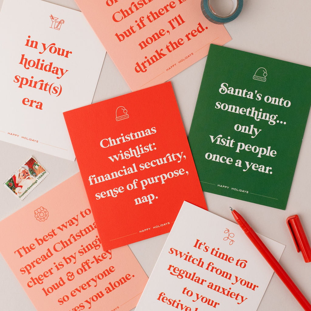 Holiday Anxiety | Funny Snarky Holiday Card – Slightly Stationery