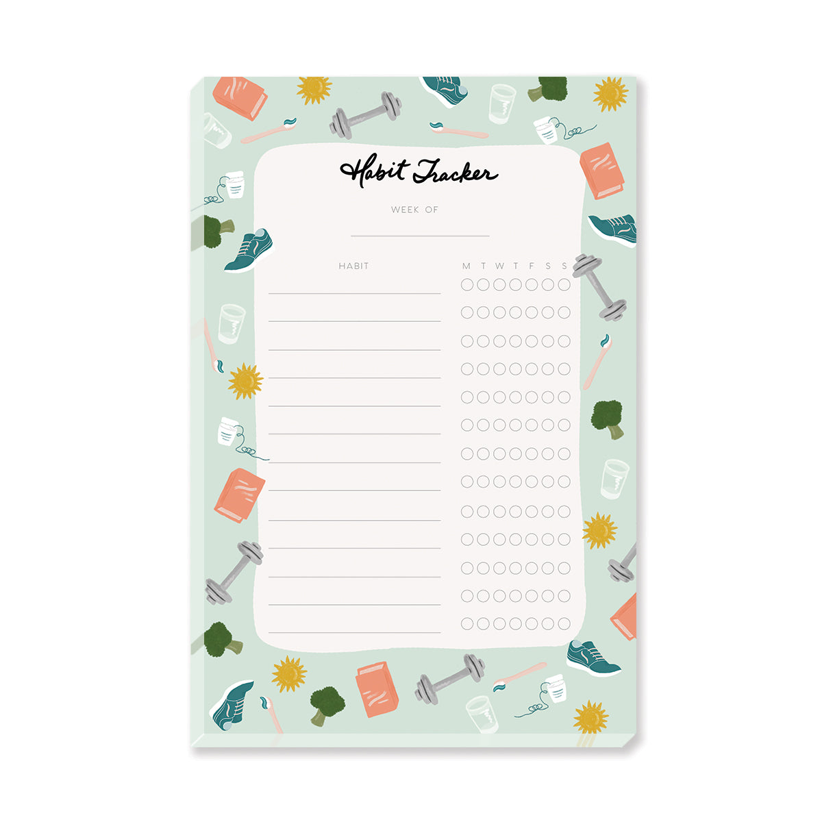 Habit Tracker Notepad – Slightly Stationery
