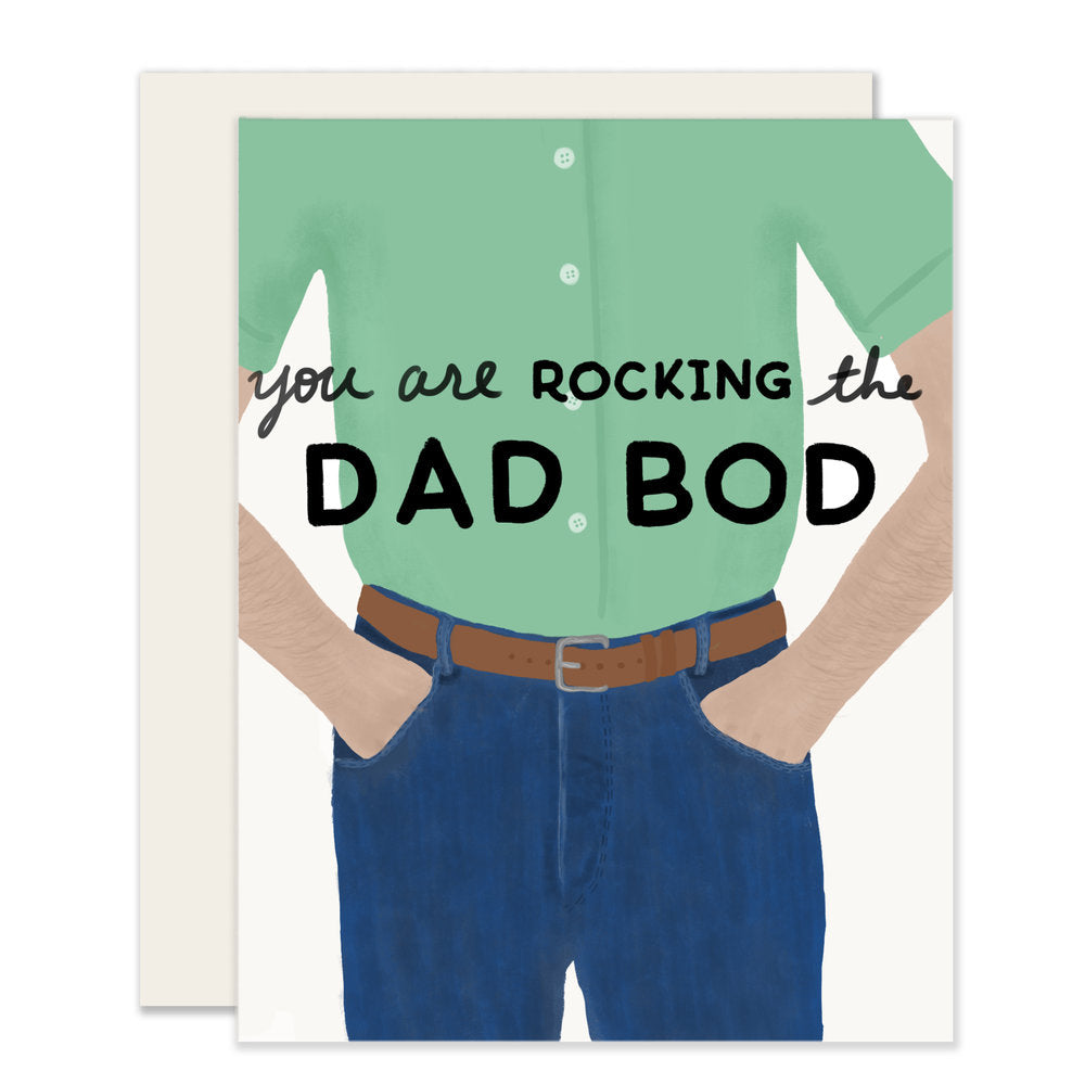 Dad Bod | Funny Father'S Day Card | Dad Bod Card – Slightly Stationery