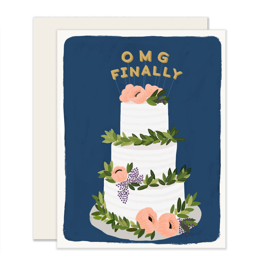 Omg Finally Card | Finally Married Card – Slightly Stationery
